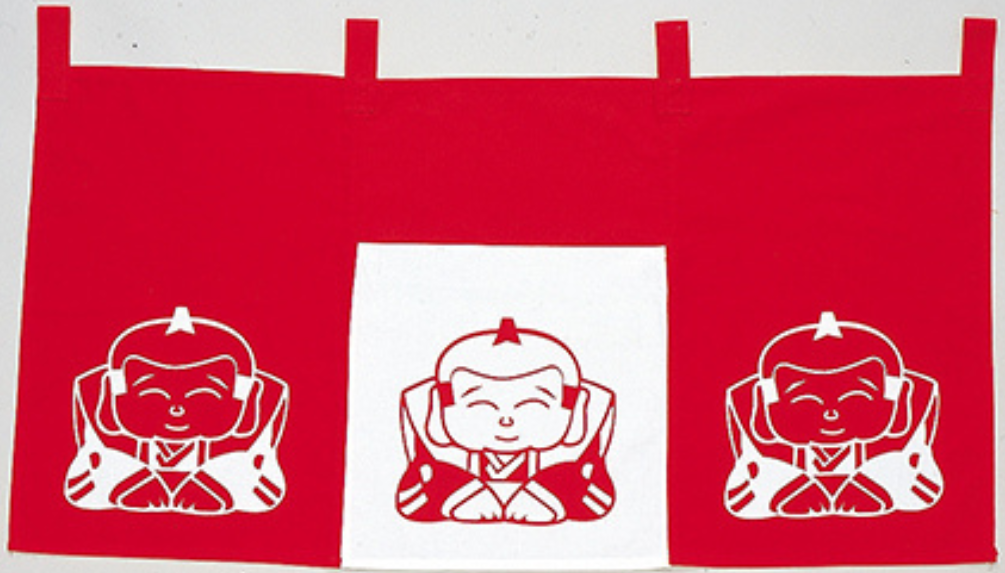 Noren Red & White Fukusuke – Lucky Japan
